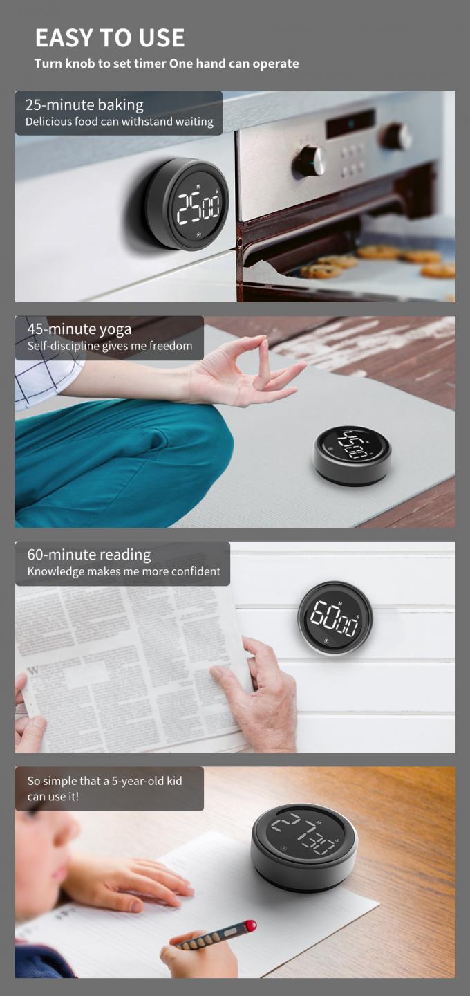 4.5V Gifts Cake Mingle Thermometer Magnetic Digital Kitchen Timer