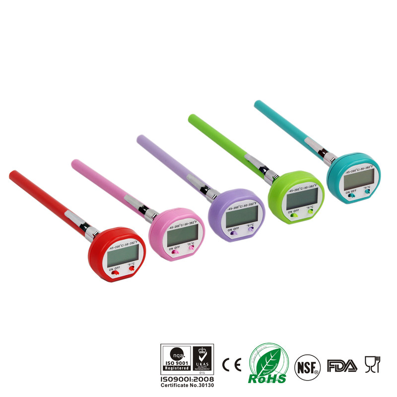 Portable Colorful Baby Milk Thermometer Protective Easy To Read LCD Readout