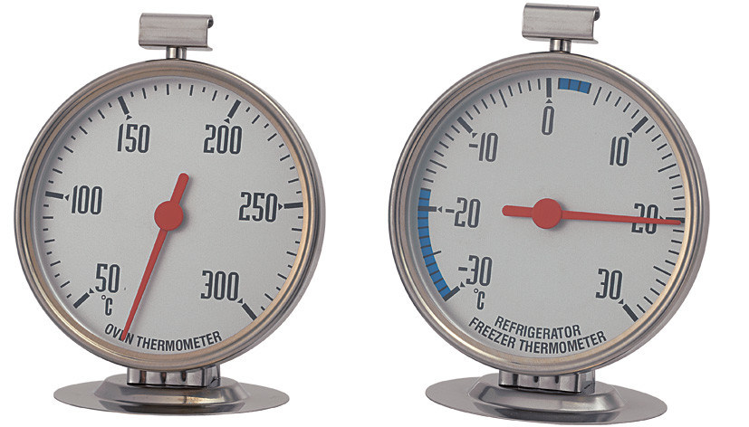 Compact Size Kitchen Thermometer Set Silver Color Surface Easy To Storage