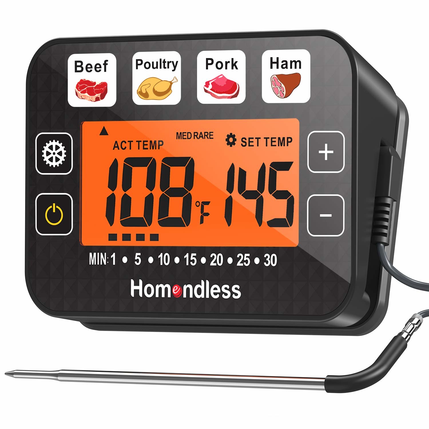 One Probe NSF 572F 4 Modes Instant Read Thermometer BBQ Cooking ...
