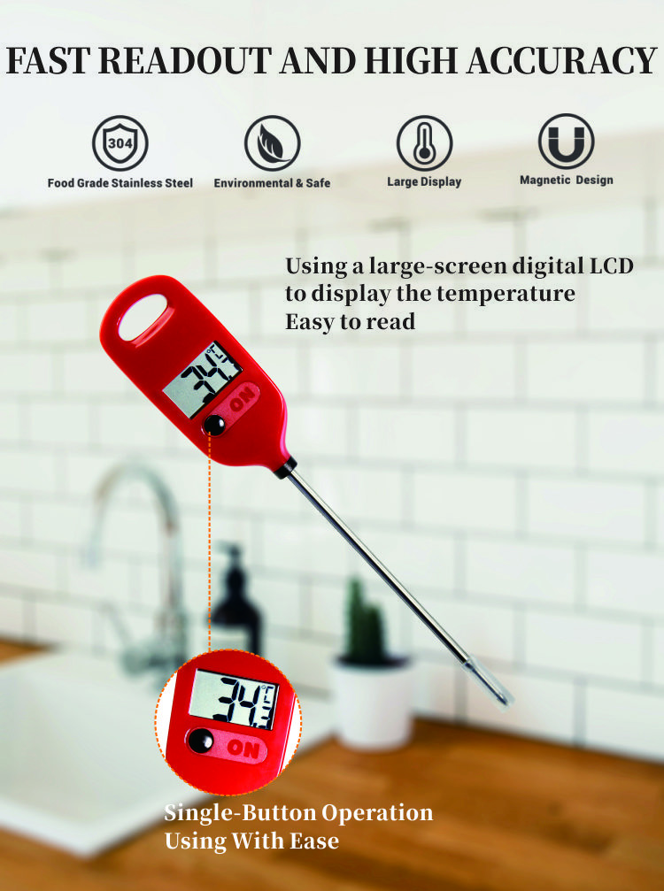 Barbecue Thermometer Digital Temperature Measuring Gadgets Instant Read ...